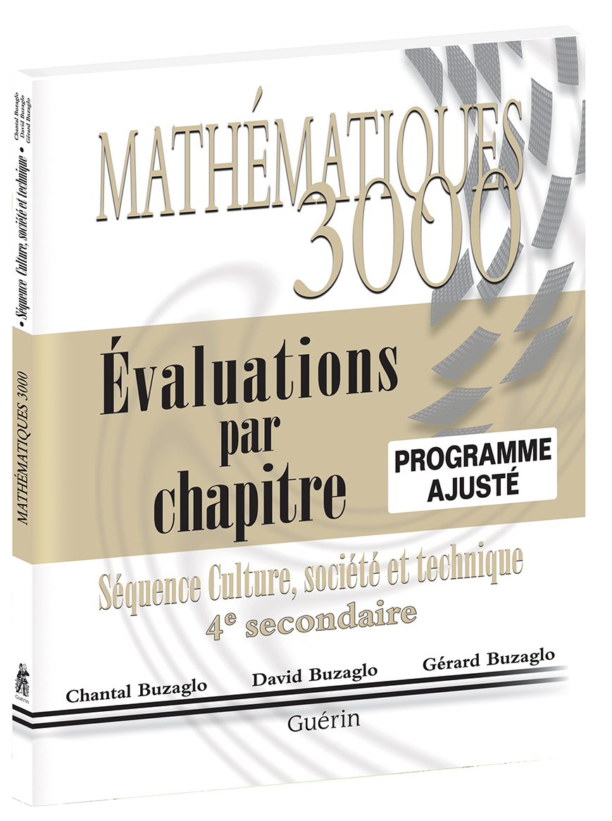 Évaluations par chapitre – Service Math 3000