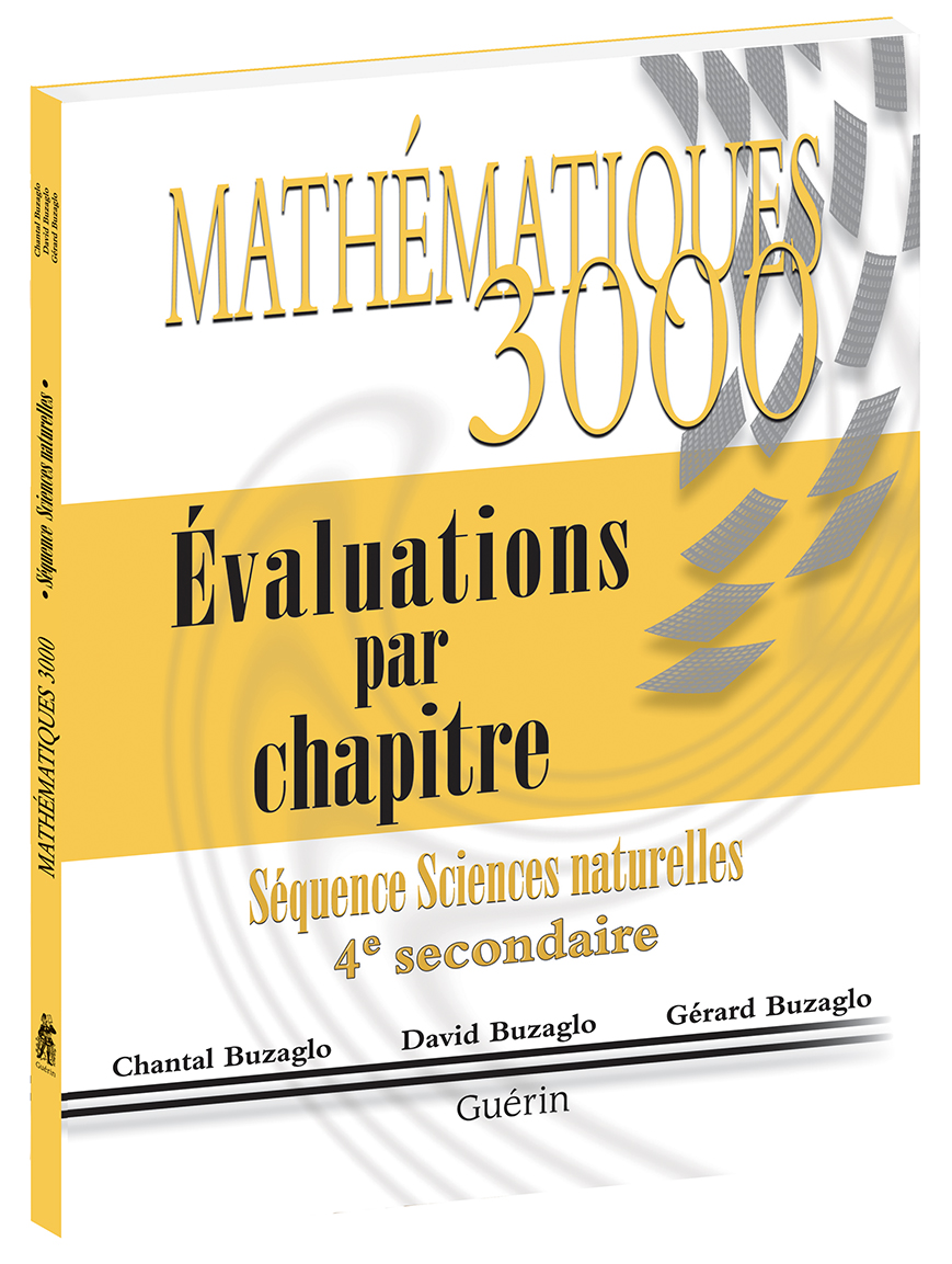 Évaluations par chapitre – Service Math 3000